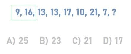 Number Patterns | Free Aptitude Tests